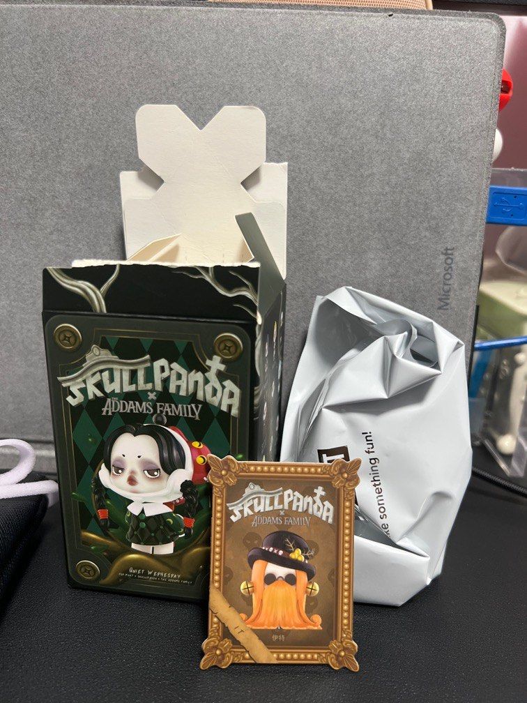 Skull Panda Addams Family IT, Hobbies & Toys, Toys & Games on Carousell