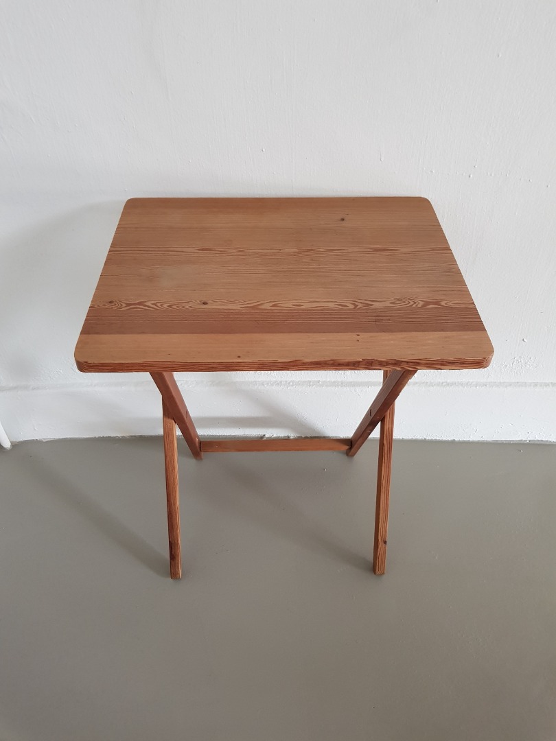 Small/Mini Foldable/Portable Wooden Table, Furniture & Home Living ...