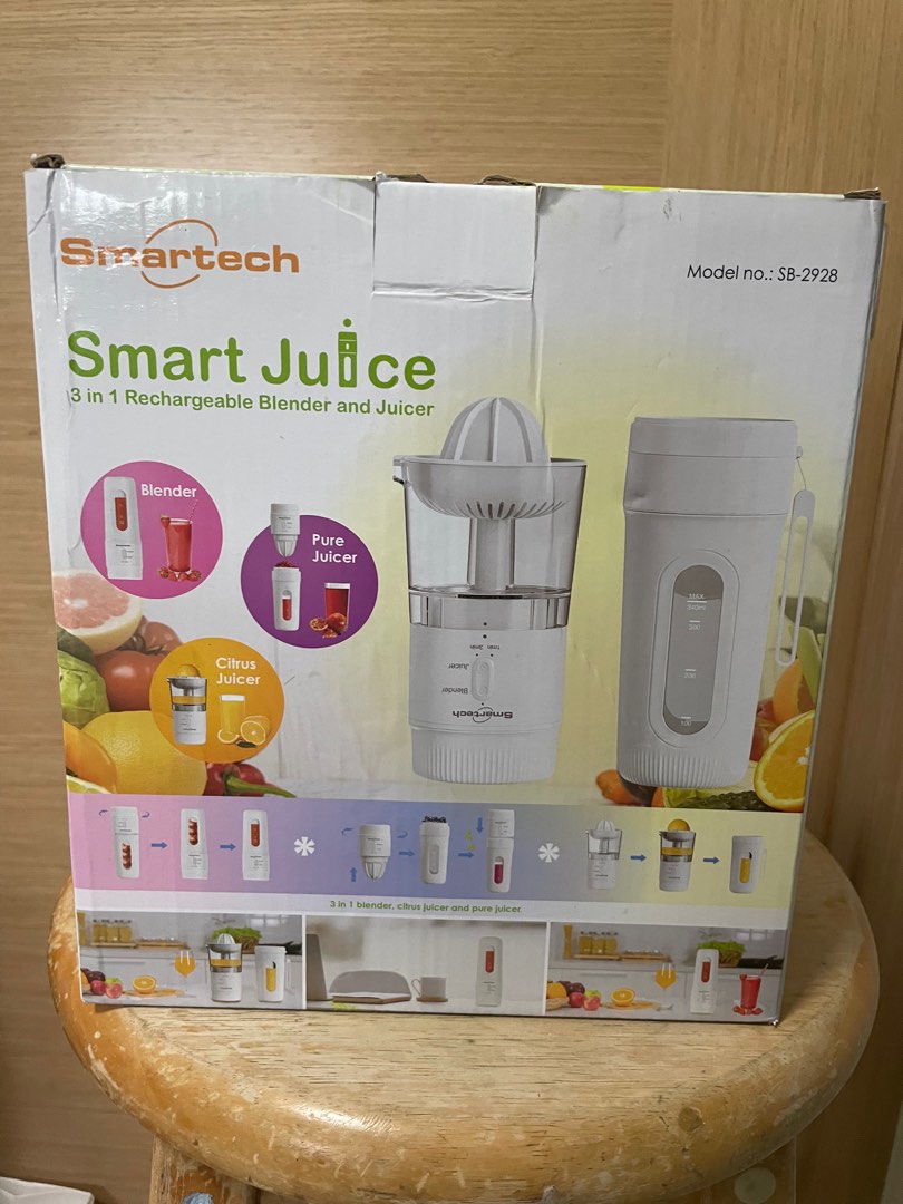 Smartech 3合一充電攪拌$298 只用過一次試機, 家庭電器, 廚房電器, 榨汁機及攪拌機 - Carousell