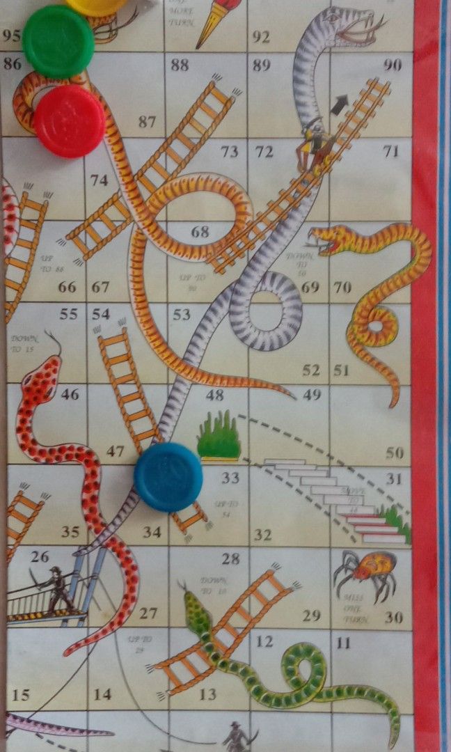 Snake and ladder, Hobbies & Toys, Toys & Games on Carousell