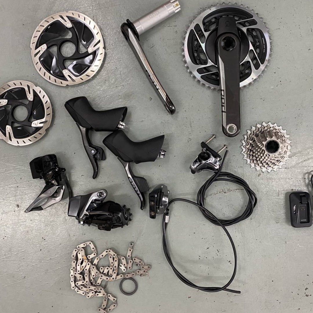 SRAM RED Powermeter AXS ETAP GROUPSET 12 Speed with Ceremicspeed OSPW , Sports Equipment ...