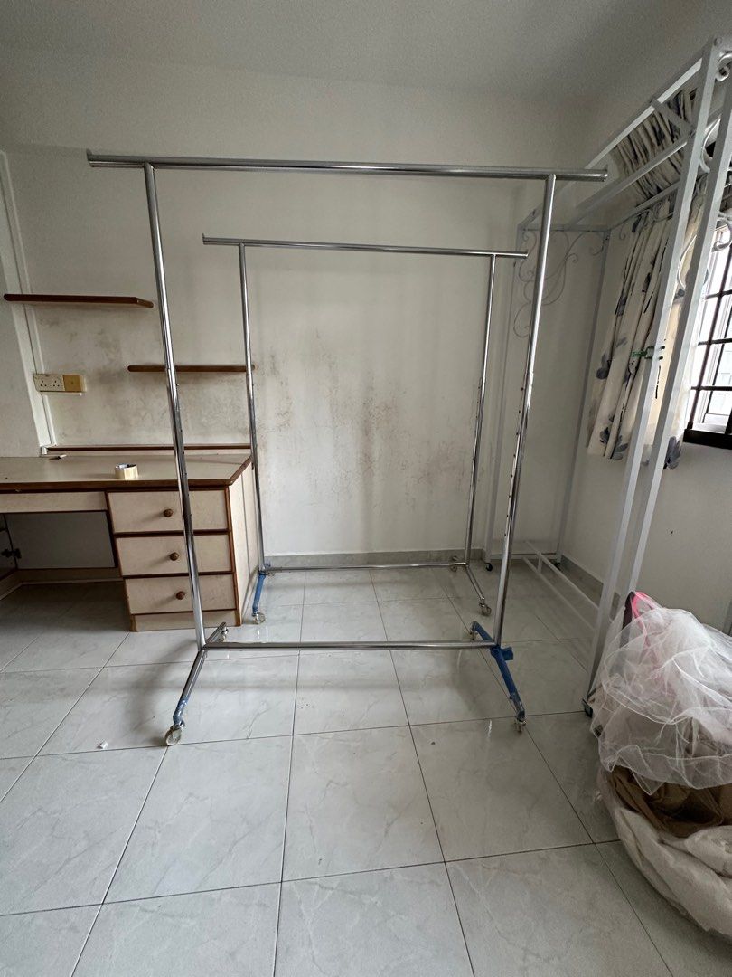 Stainless Steel Garment Rack (heavy duty), Furniture & Home Living ...