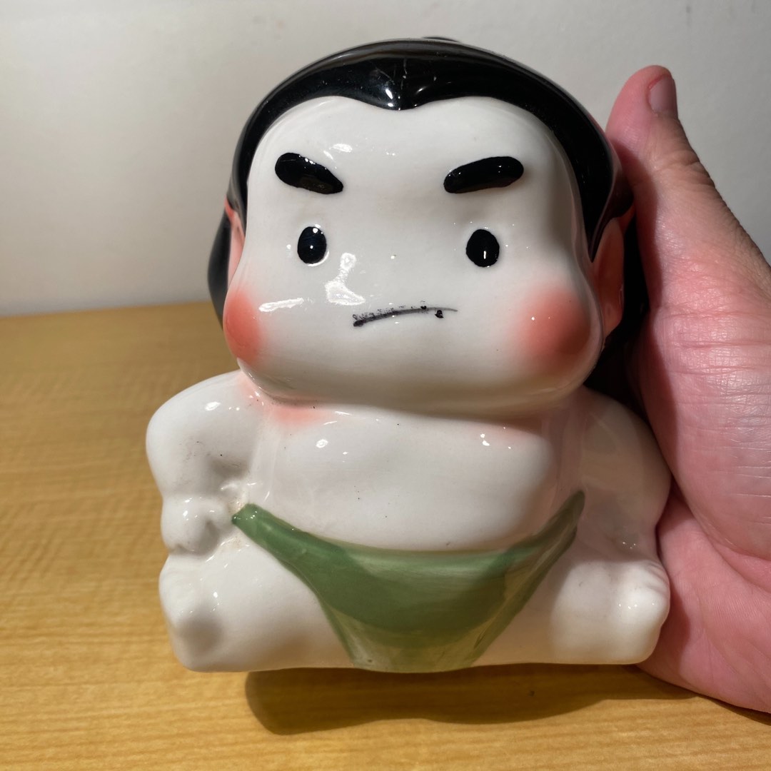 Sumo wrestler ceramic coin bakk, Hobbies & Toys, Memorabilia ...