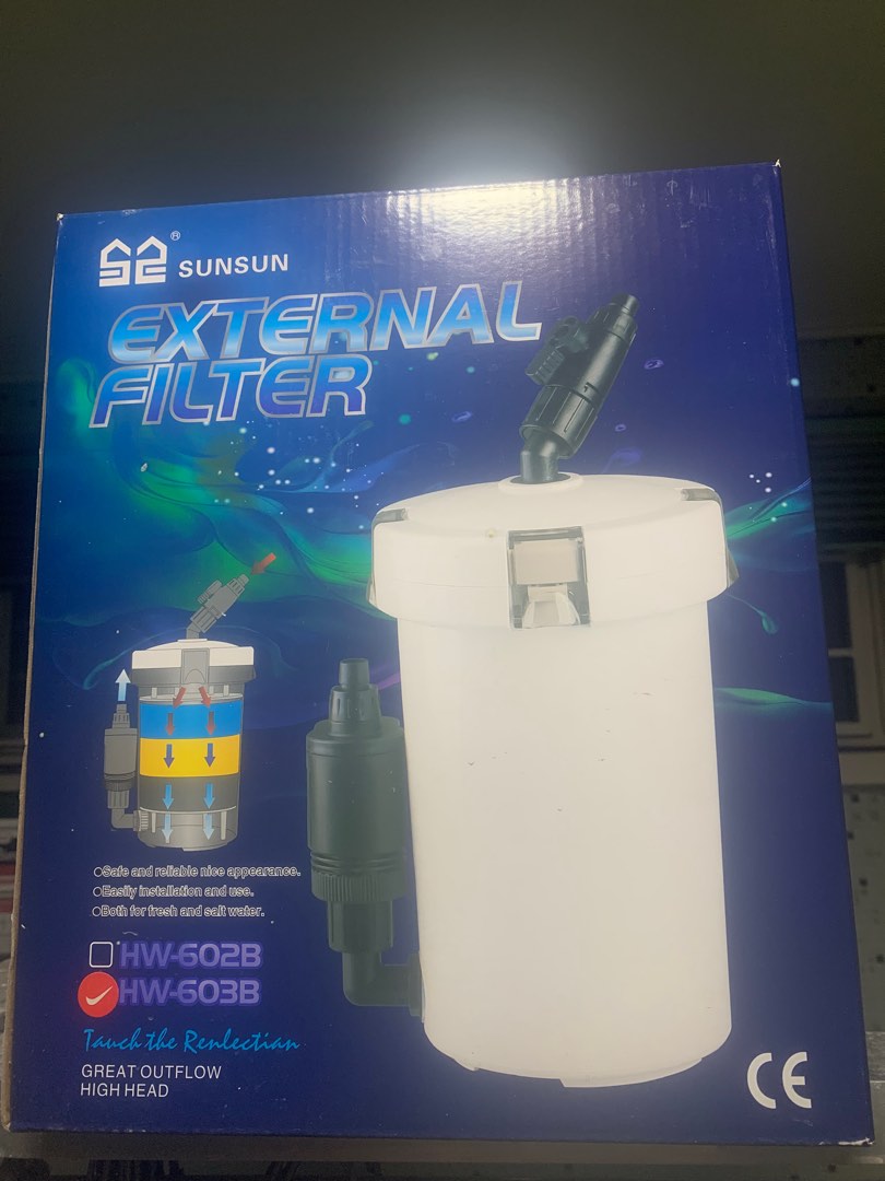 Sun sun 603b canister filter, Pet Supplies, Pet Food on Carousell