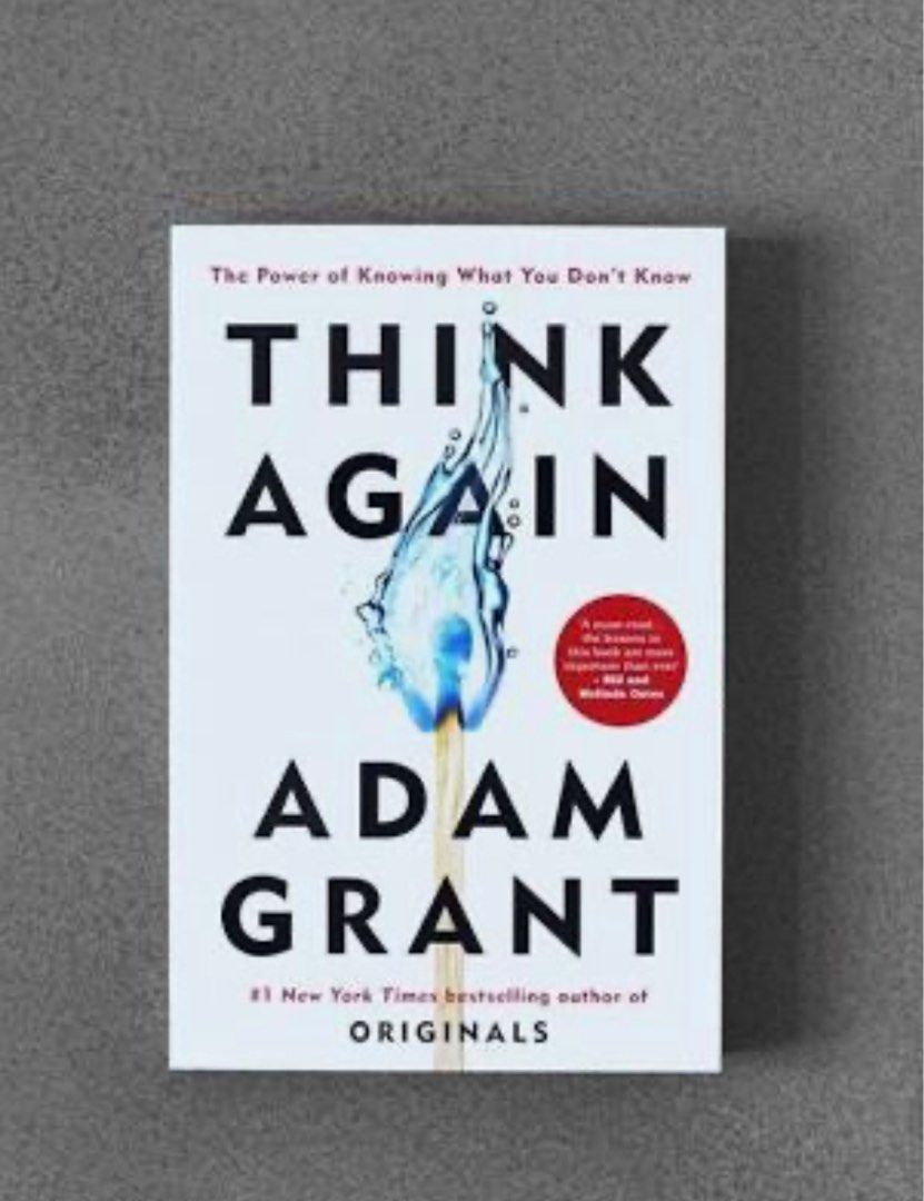 Think again - Adam Grant, Hobbies & Toys, Books & Magazines, Fiction & Non-Fiction on Carousell