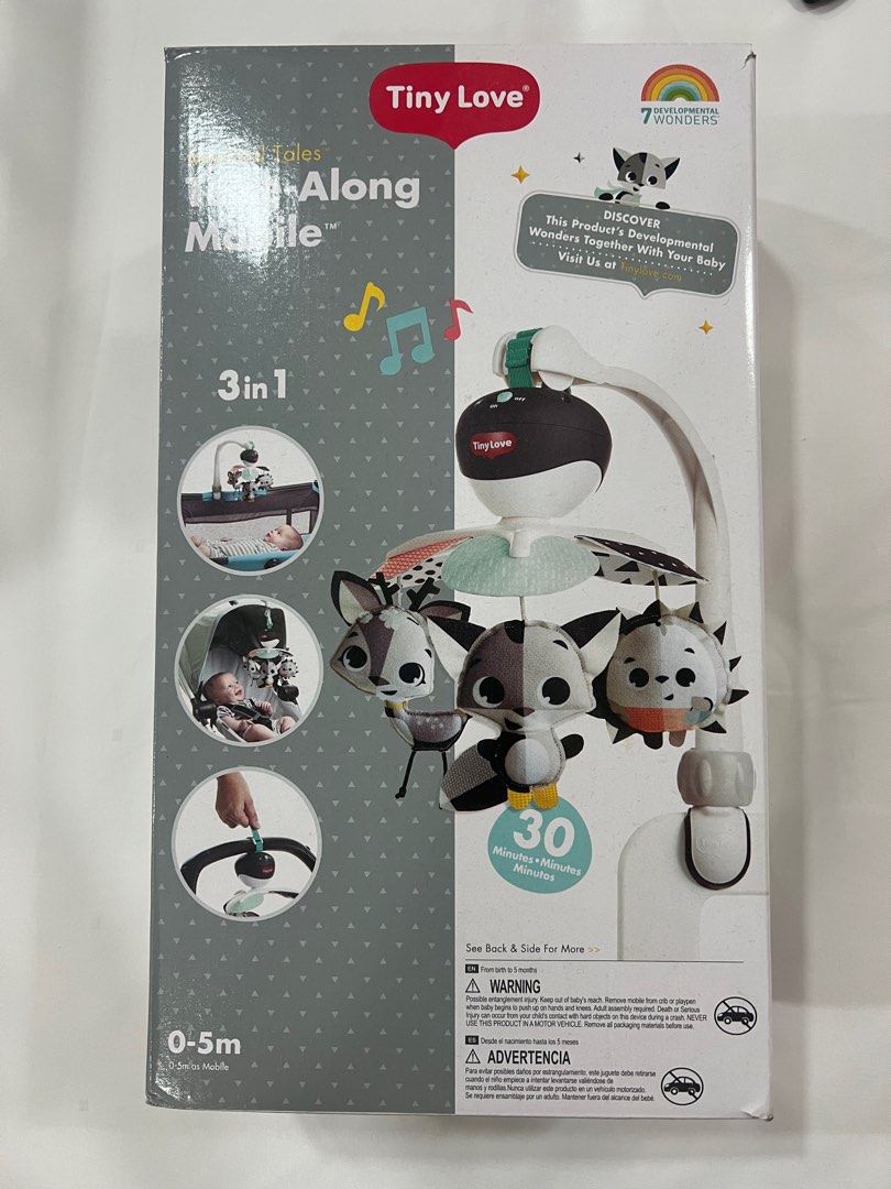 Tiny Love Magical Tales Black & White Take-Along Mobile, Babies & Kids ...