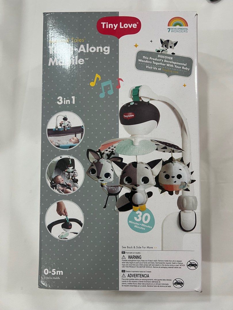 Tiny Love Magical Tales Black & White Take-Along Mobile, Babies & Kids ...