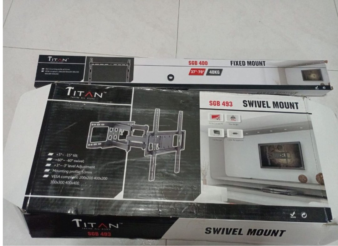 Titan Fixed Wall Mount SGB400 (BNIB), TV & Home Appliances, TV ...