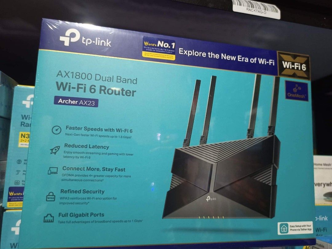 TP-Link Archer AX23 AX1800 One Mesh WiFi 6 Dual Band Router, Computers ...