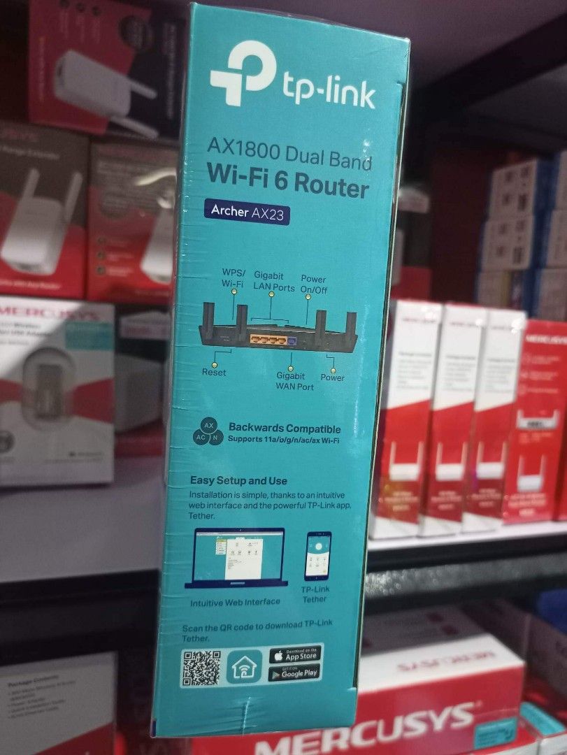 TP-Link Archer AX23 AX1800 One Mesh WiFi 6 Dual Band Router, Computers ...