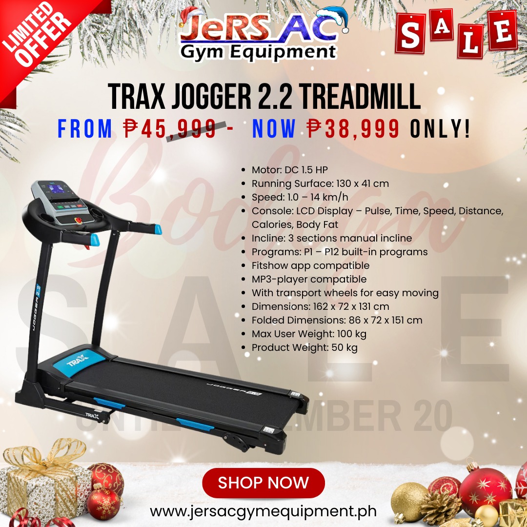 Trax Jogger 2.2 Treadmill, Sports Equipment, Exercise & Fitness, Cardio ...
