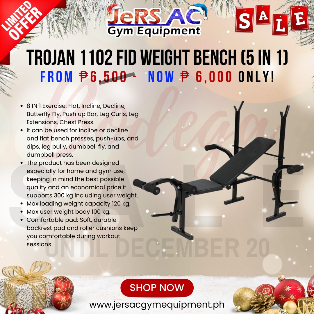 Trojan 1102 Fid Weight Bench (5 IN 1), Sports Equipment, Exercise ...