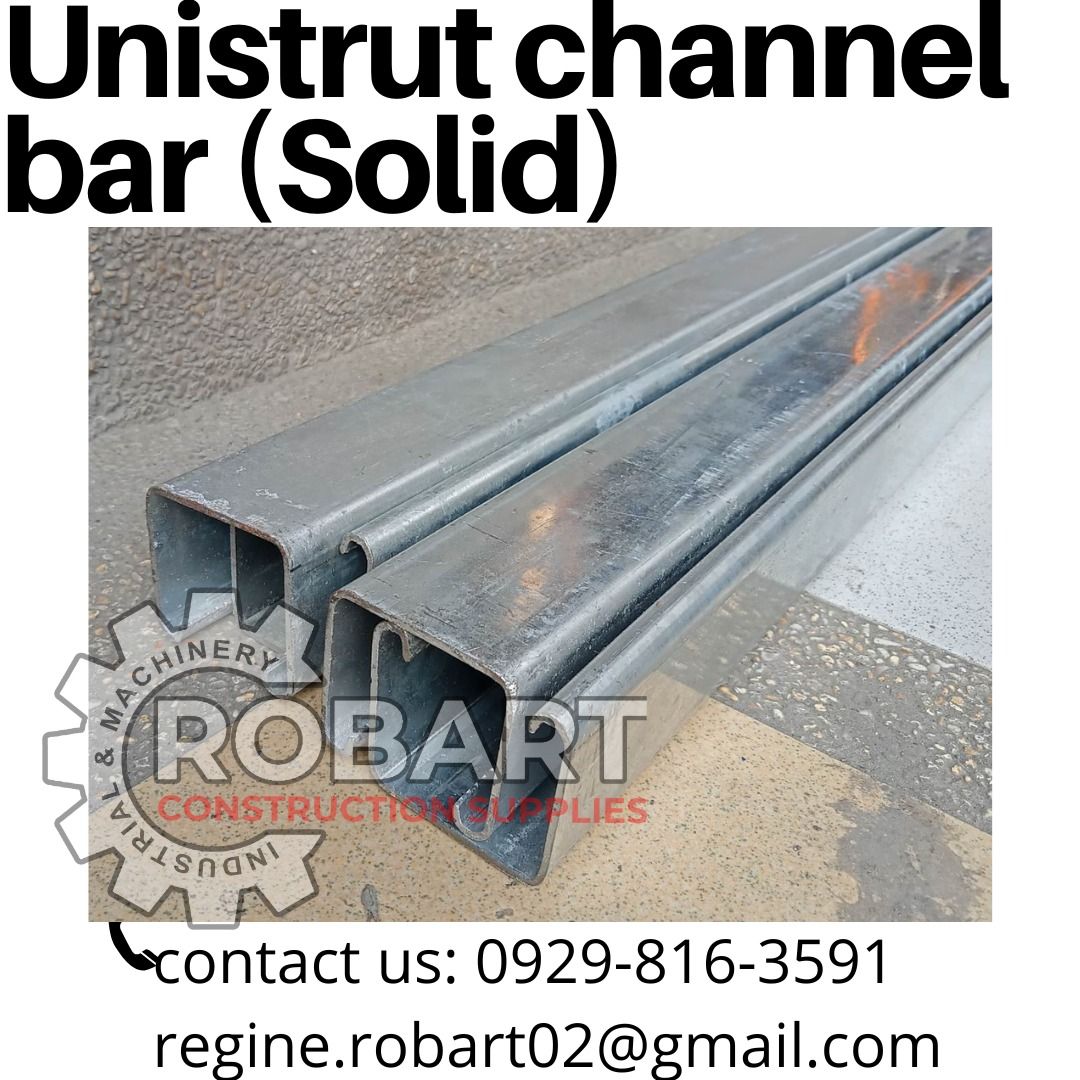 Unistrut channel Bar Solid, Commercial & Industrial, Construction Tools ...