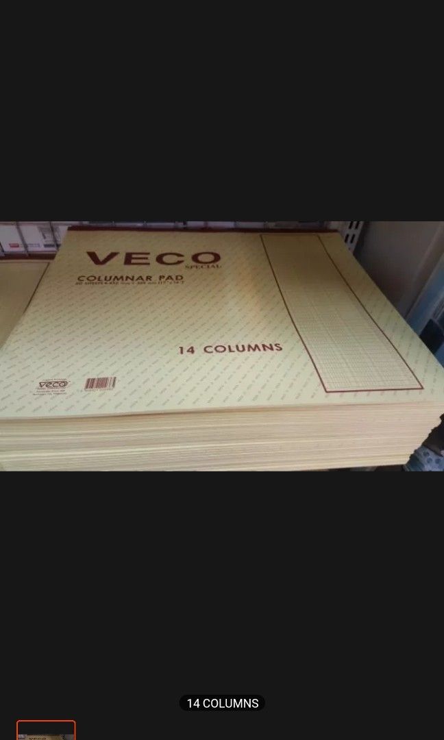 VECO 14 COLUMNAR PAD, Hobbies & Toys, Stationary & Craft, Stationery ...
