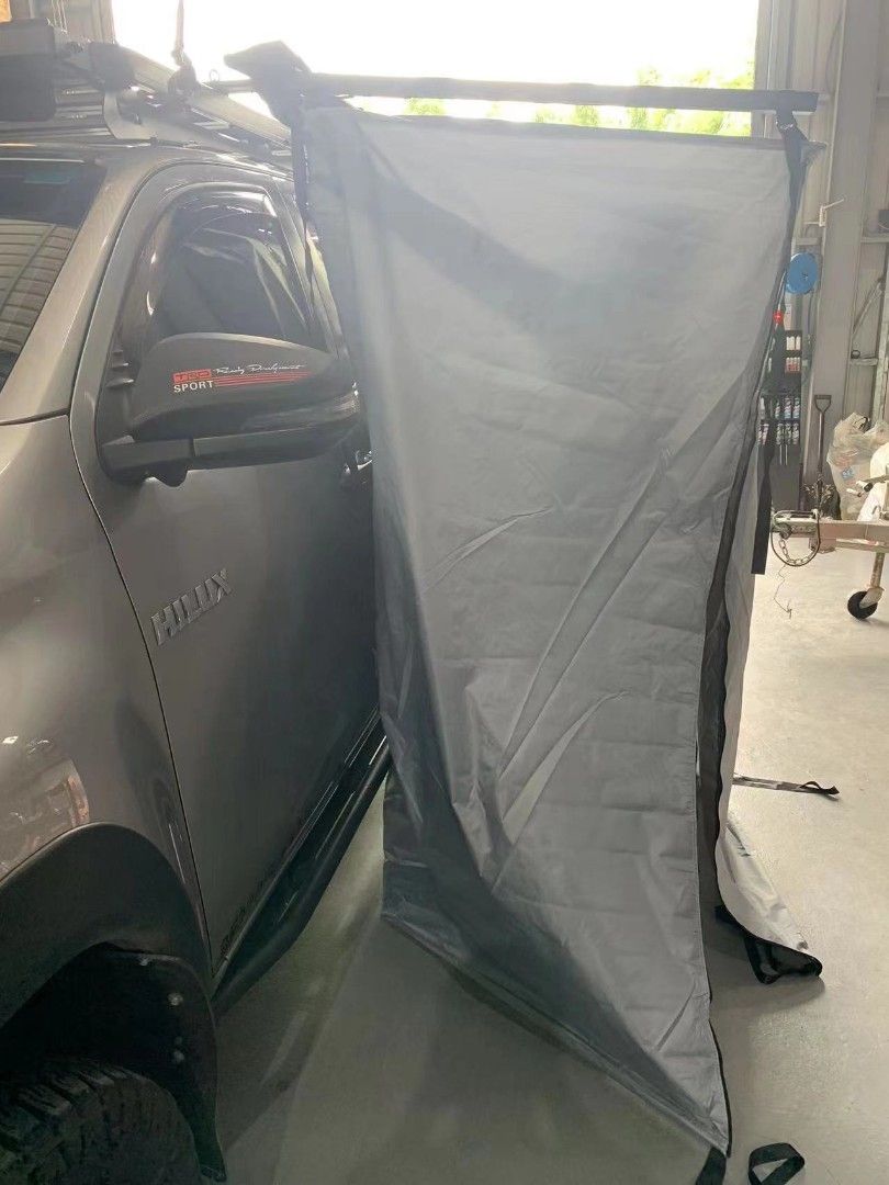 Vehicle System Nomadic Side Shower Room toilet. Car fold out shower ...