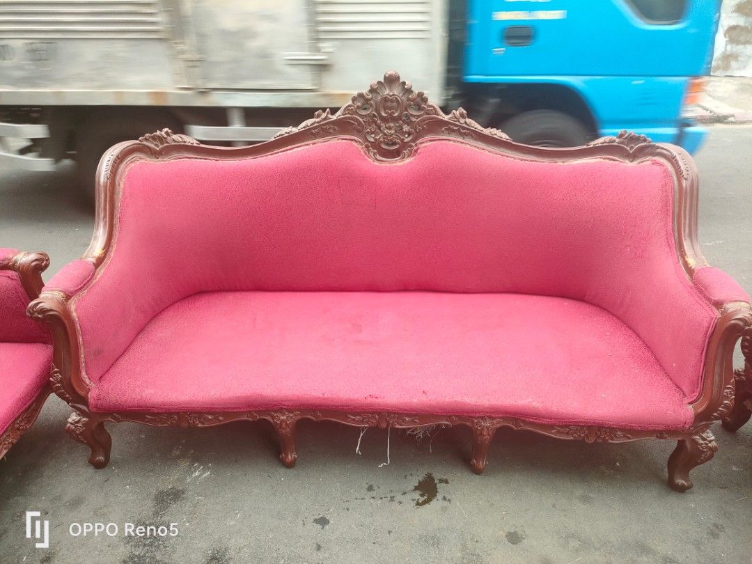 Victorian sala set, Furniture & Home Living, Furniture, Sofas on Carousell