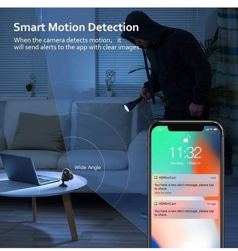 Victure 1080P FHD Mini Spy Camera Wireless Hidden Cam Rechargeable ...