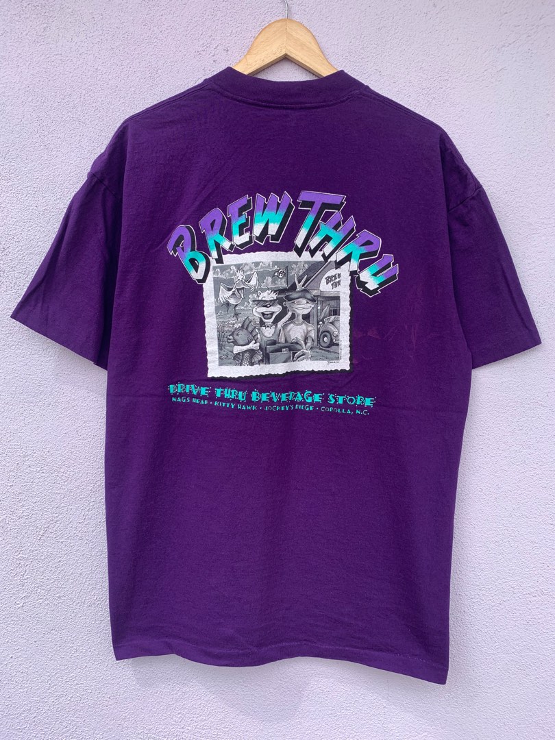 Vintage Brew Thru Tshirt, Men's Fashion, Tops & Sets, Tshirts & Polo ...