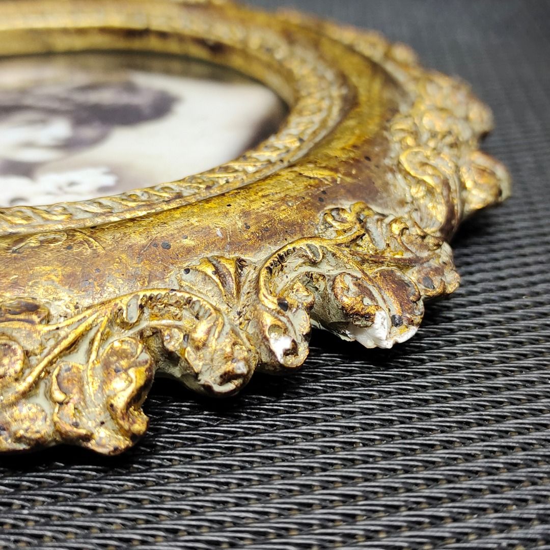 Vintage Plaster Cast Ornate Picture Frame, Furniture & Home Living ...