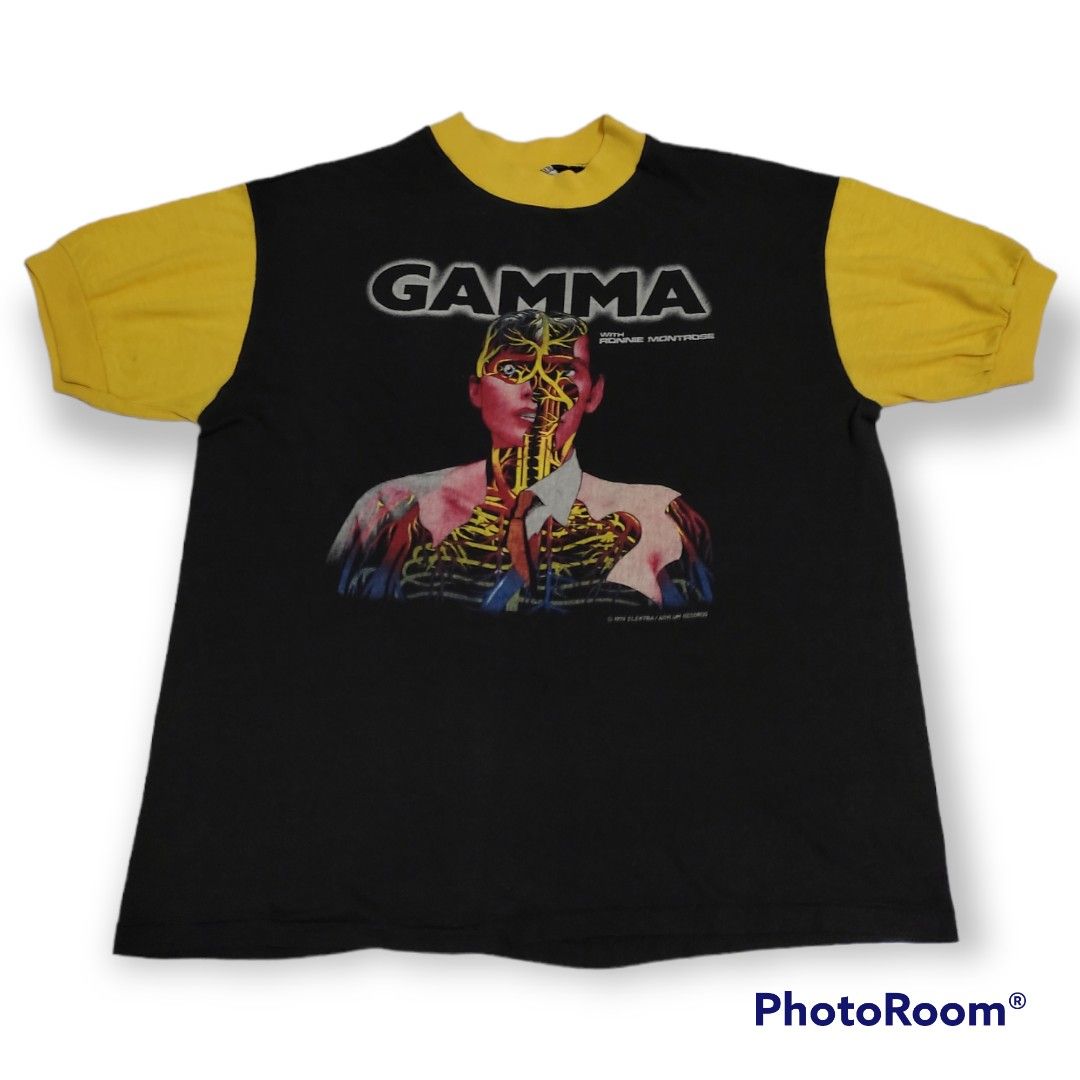 Vintage rare 70s gamma band shirt, Men's Fashion, Tops & Sets, Tshirts ...