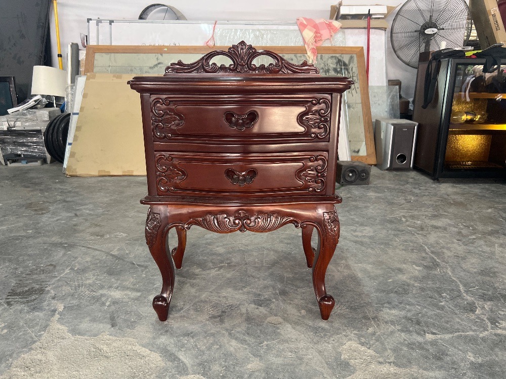 (F20046454) Wooden 2-Tier Side Table / Meja Sisi 2 Tingkat Kayu ...