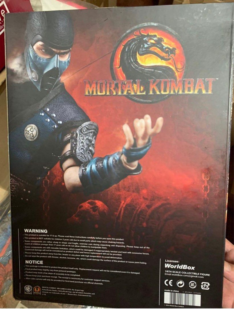 Worldbox 1/6 Mortal Kombat sub zero action figure, Hobbies & Toys, Toys ...