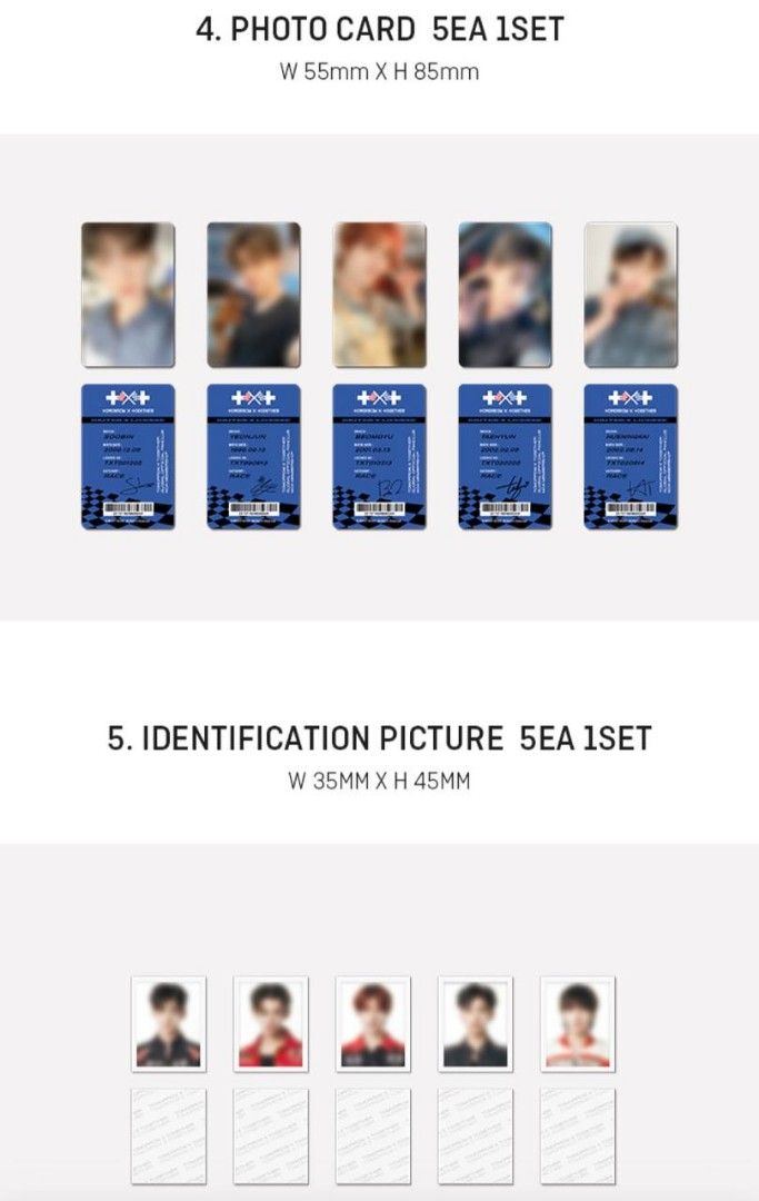 WTS TXT Moa Membership Kit 2023 Soobin Hueningkai Pc + Id Card set ...