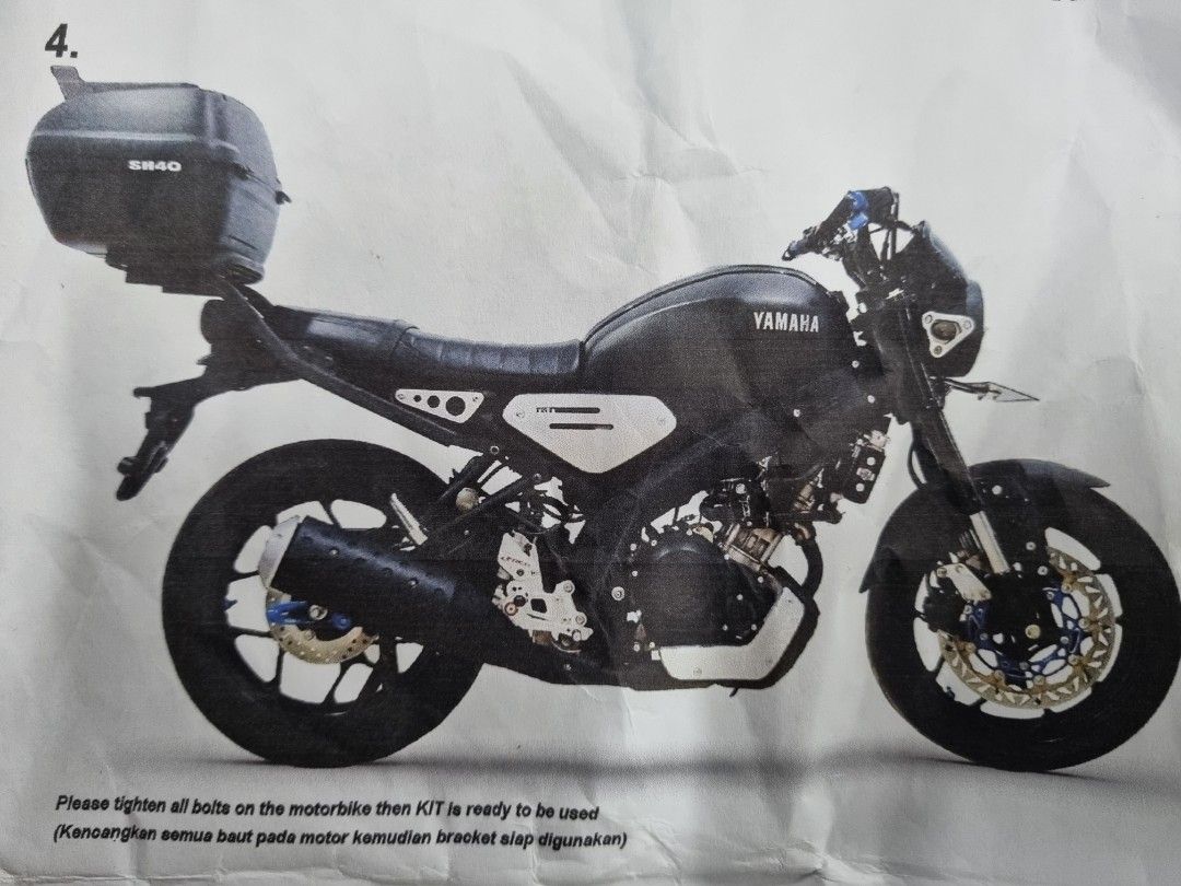 XSR155 Shad Heavy Duty Rack, Motorcycles, Motorcycle Accessories on ...