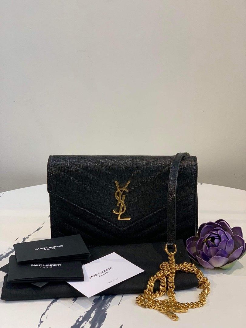 Ysl envelope woc brandnew, Luxury, Bags & Wallets on Carousell