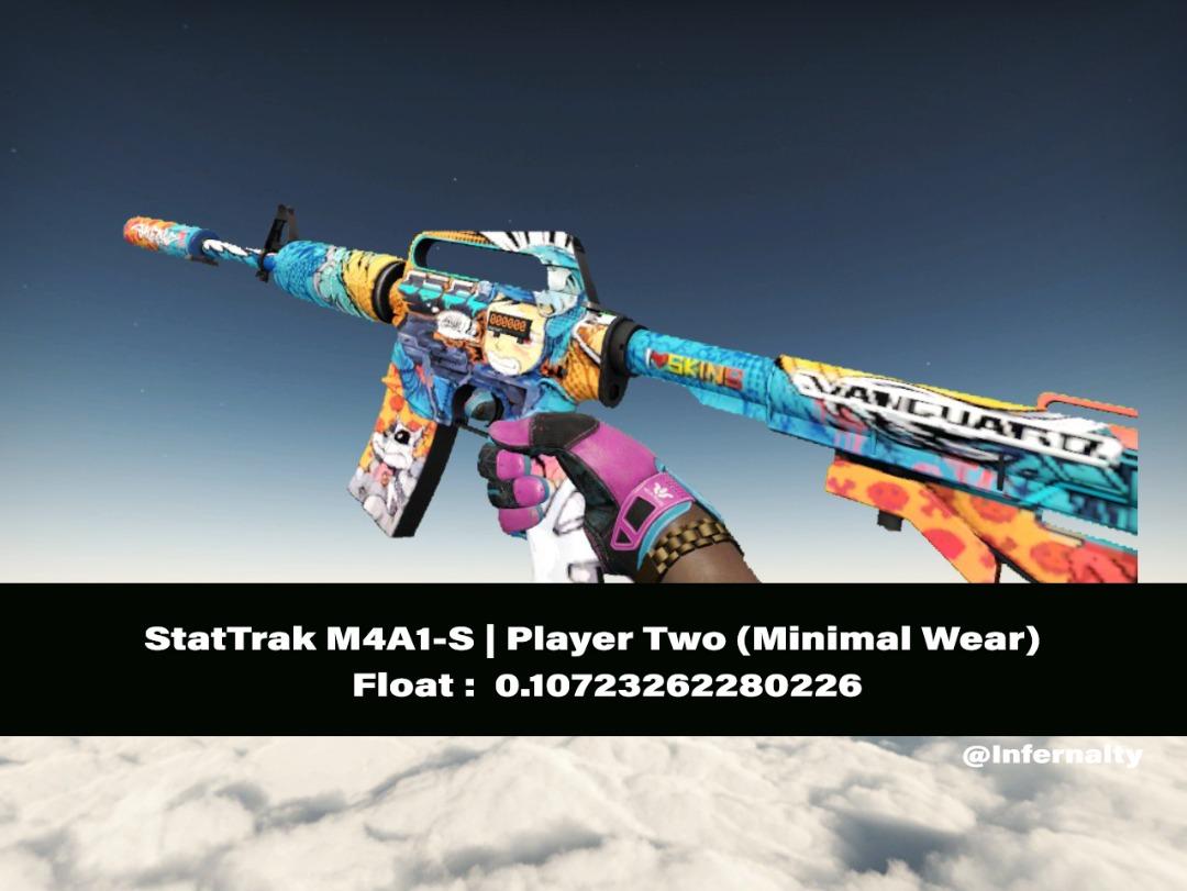(0.10FV) StatTrak M4A1-S Player Two MW CSGO SKINS KNIVES, Video Gaming ...