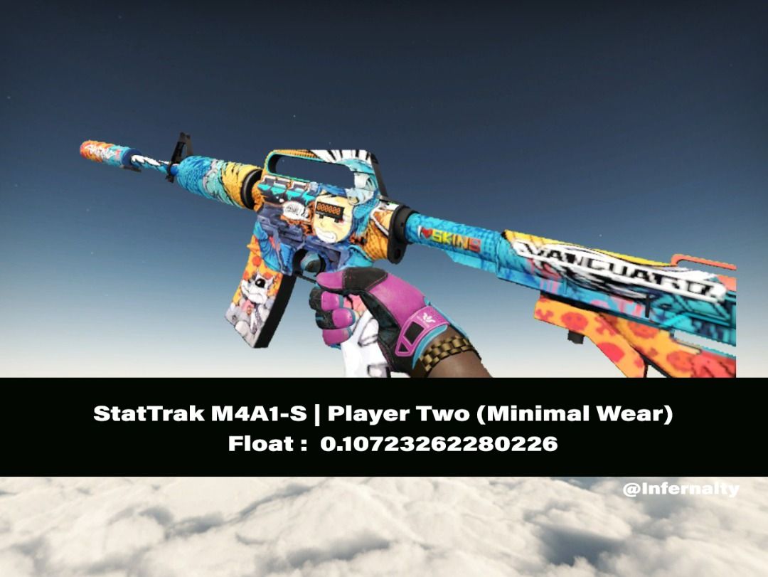 (0.10FV) StatTrak M4A1-S Player Two MW CSGO SKINS KNIVES, Video Gaming ...