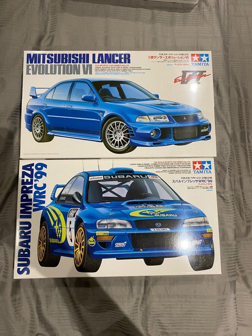 1/24 Tamiya Lancer Evolution VI 6.5 TME Subaru Impreza GC8 22b WRC ...