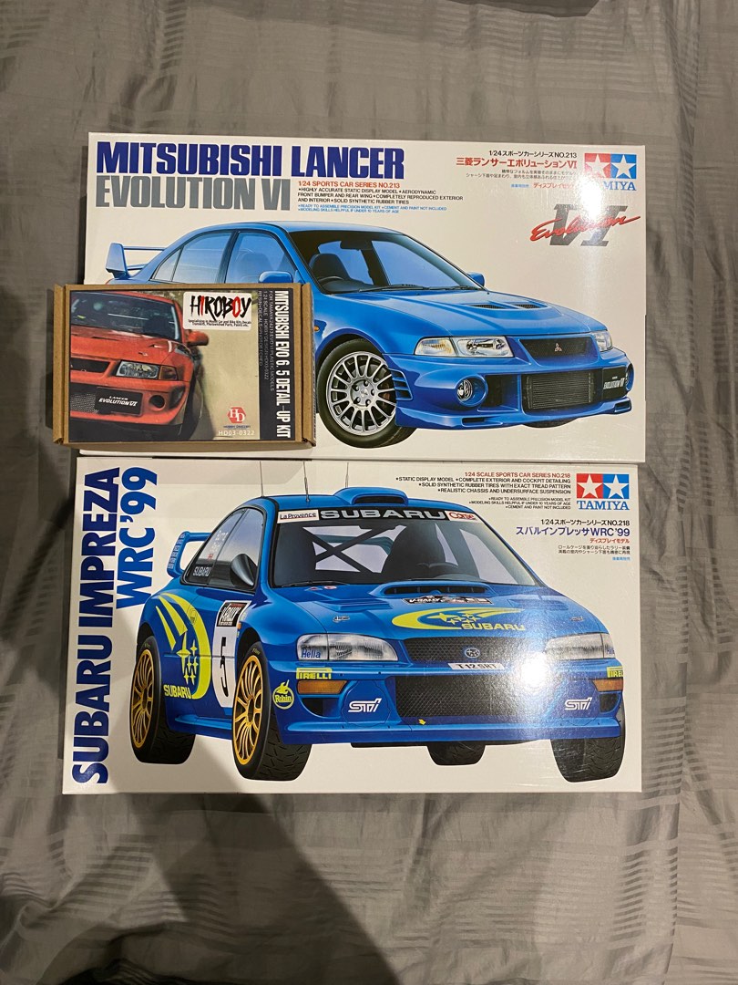 1/24 Tamiya Lancer Evolution VI 6.5 TME Subaru Impreza GC8 22b WRC ...