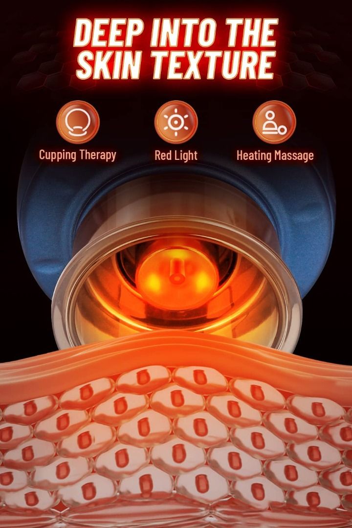 12 Levels Intensity Electric Cupping Therapy Machine, 3 in 1 Vacuum ...