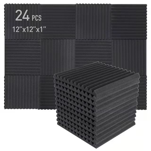 12/24Pcs- Acoustic Soundproofing Soundproof sound proof foam sponge ...