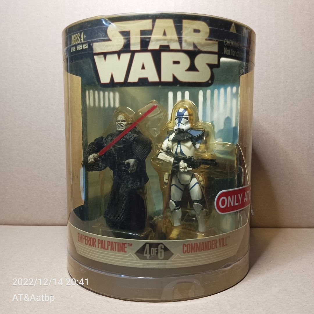 Star Wars TAC 3.75" Scale Order66 EMPEROR PALPATIN & COMMANDER VILL ...