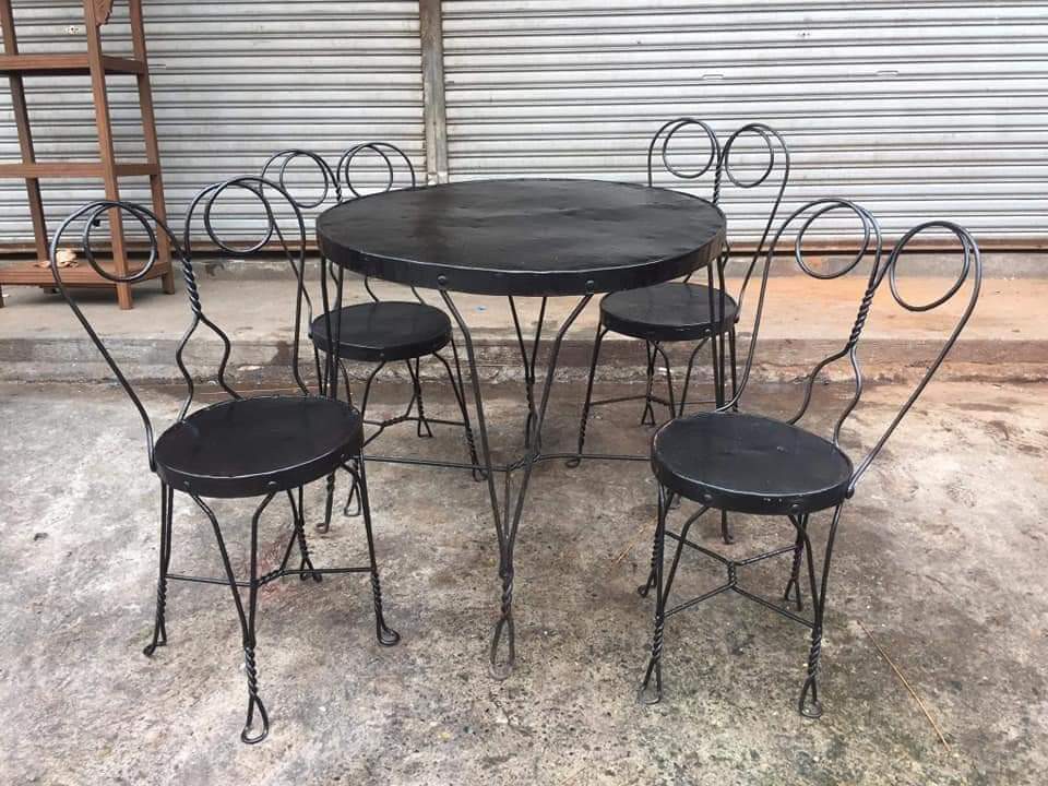 4 Seater Old Batibot Set, Furniture & Home Living, Furniture, Other ...