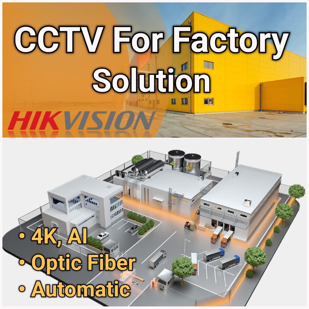 4K 5G CCTV Solution for Factory | AI Smart, Optic Fiber Backbone for ...