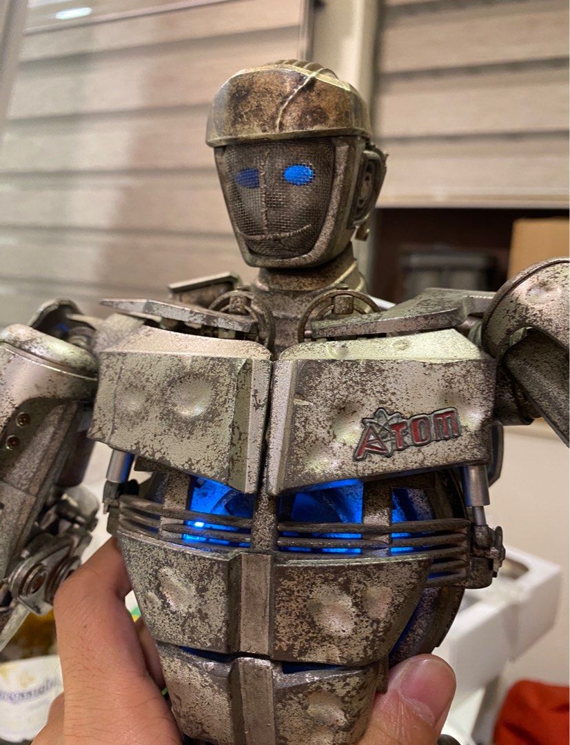 二手無盒 特別版 鐵甲鋼拳 Atom Real Steel 3A threeA, 兒童＆孕婦用品, 嬰兒玩具 - Carousell