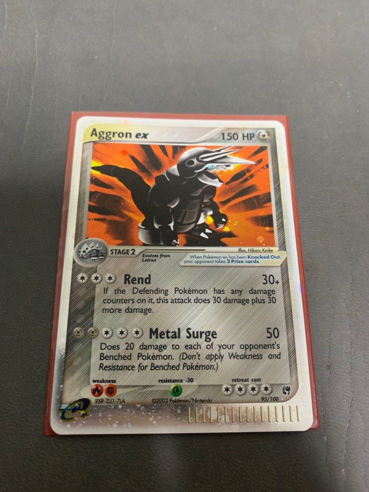 Pokemon TCG Aggron EX, Hobbies & Toys, Toys & Games on Carousell