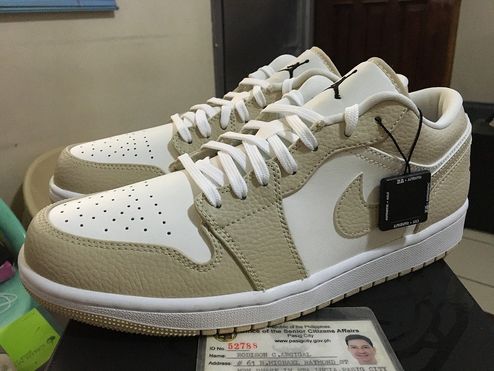 Air Jordan 1 Low SE Sail Rattan FB7168-121 SIZE 9.5 BNDS, Men's Fashion ...