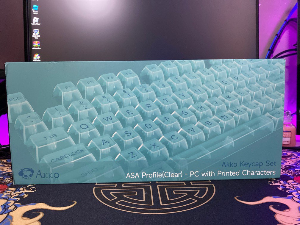 AKKO ASA (Tiffany Blue) Clear Keycaps, Computers & Tech, Parts ...