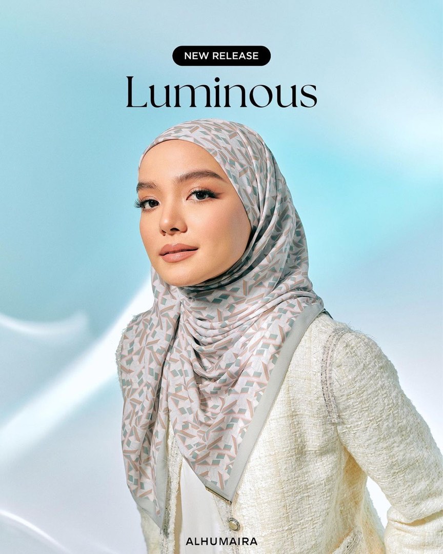 Alhumaira luminous, Women's Fashion, Muslimah Fashion, Hijabs on Carousell