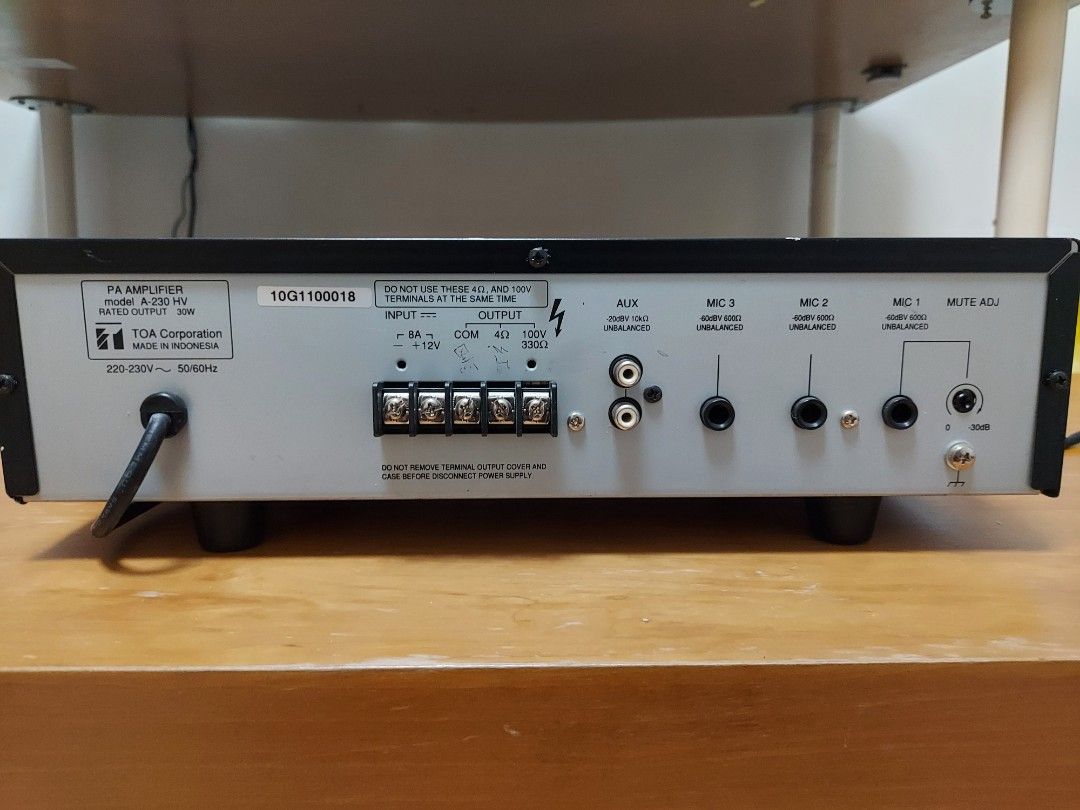 Amplifier TOA- PA Amplifier, Audio, Soundbars, Speakers & Amplifiers on ...