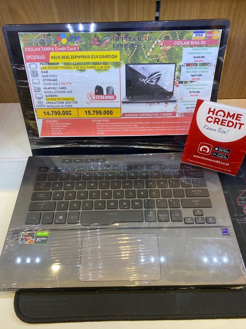 Asus ROG Zephyrus G14 Cicilan Bisa Gan DP MULAI DARI 0%, Elektronik ...