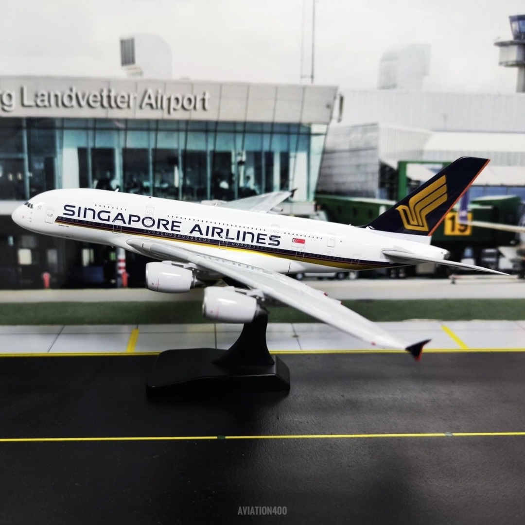 AVIATION400 SINGAPORE AIRLINES AIRBUS A380-800 9V-SKA 9V-SKI SG50 1:400 ...