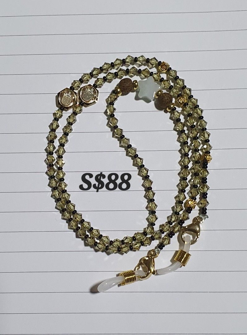 Beaded Mask and Spec Chain, Women's Fashion, Watches & Accessories ...