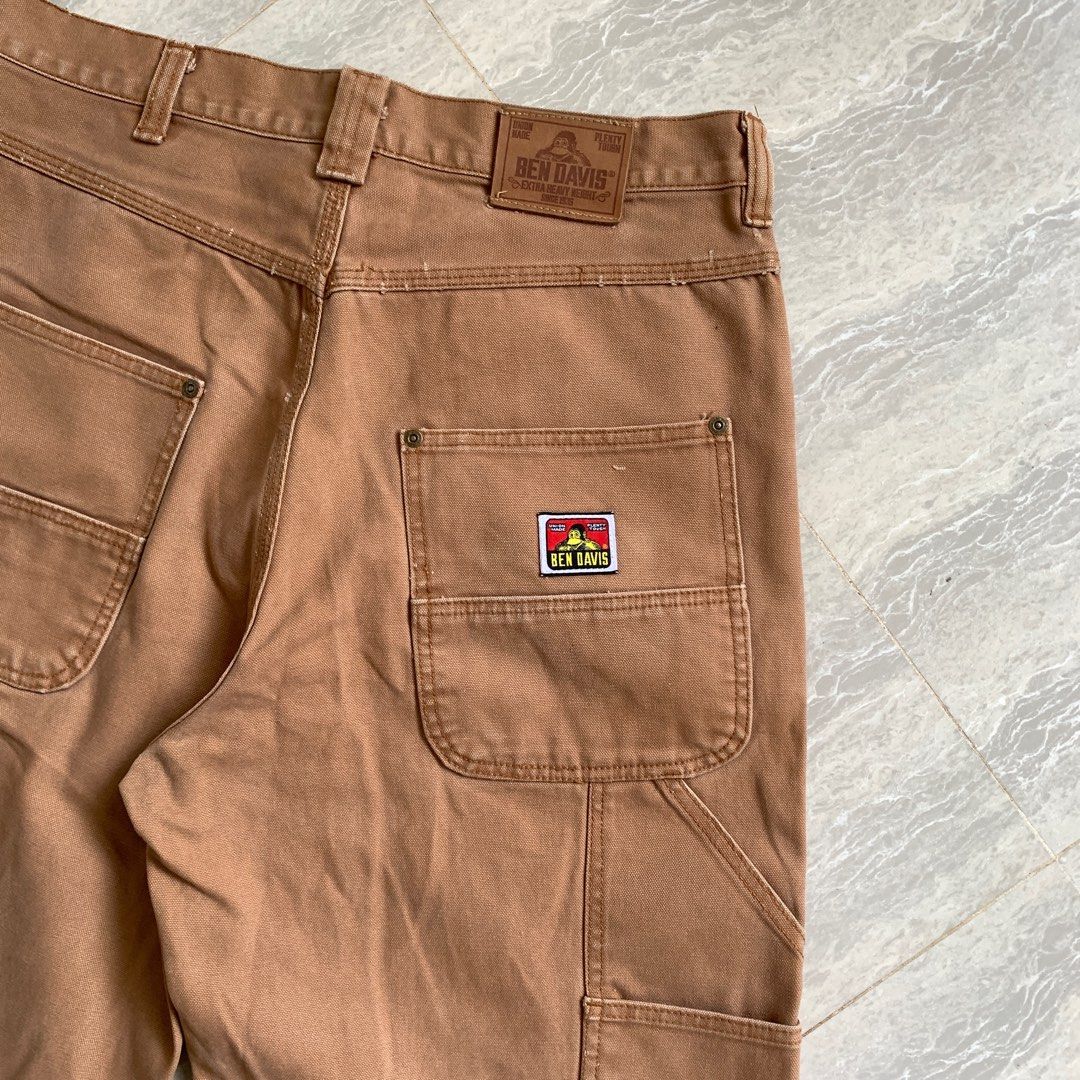Ben Davis Japan Dungaree Fit Single Knee Carpenter Work Pants Brown ...