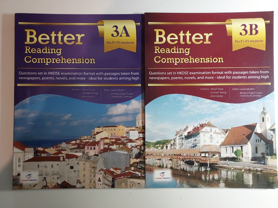 初中英文補充練習 Better Reading Comprehension 3A 3B, 興趣及遊戲, 書本 & 文具, 教科書 ...