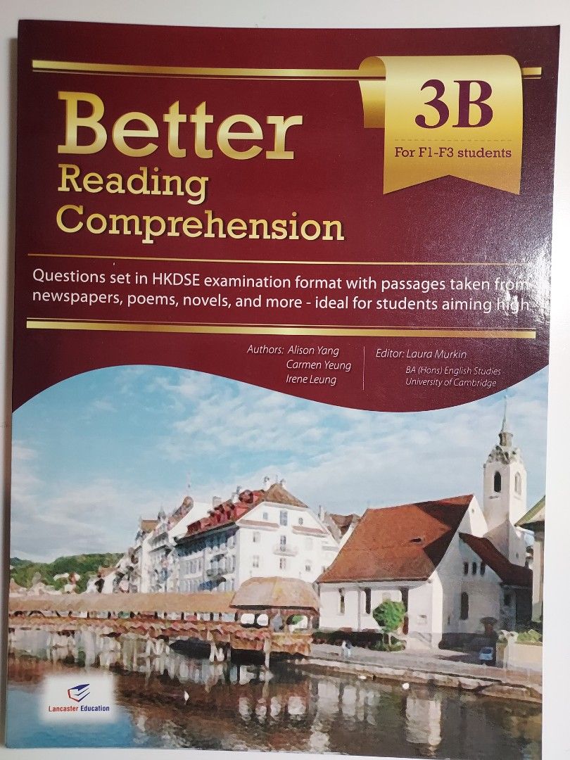 初中英文補充練習 Better Reading Comprehension 3A 3B, 興趣及遊戲, 書本 & 文具, 教科書 ...